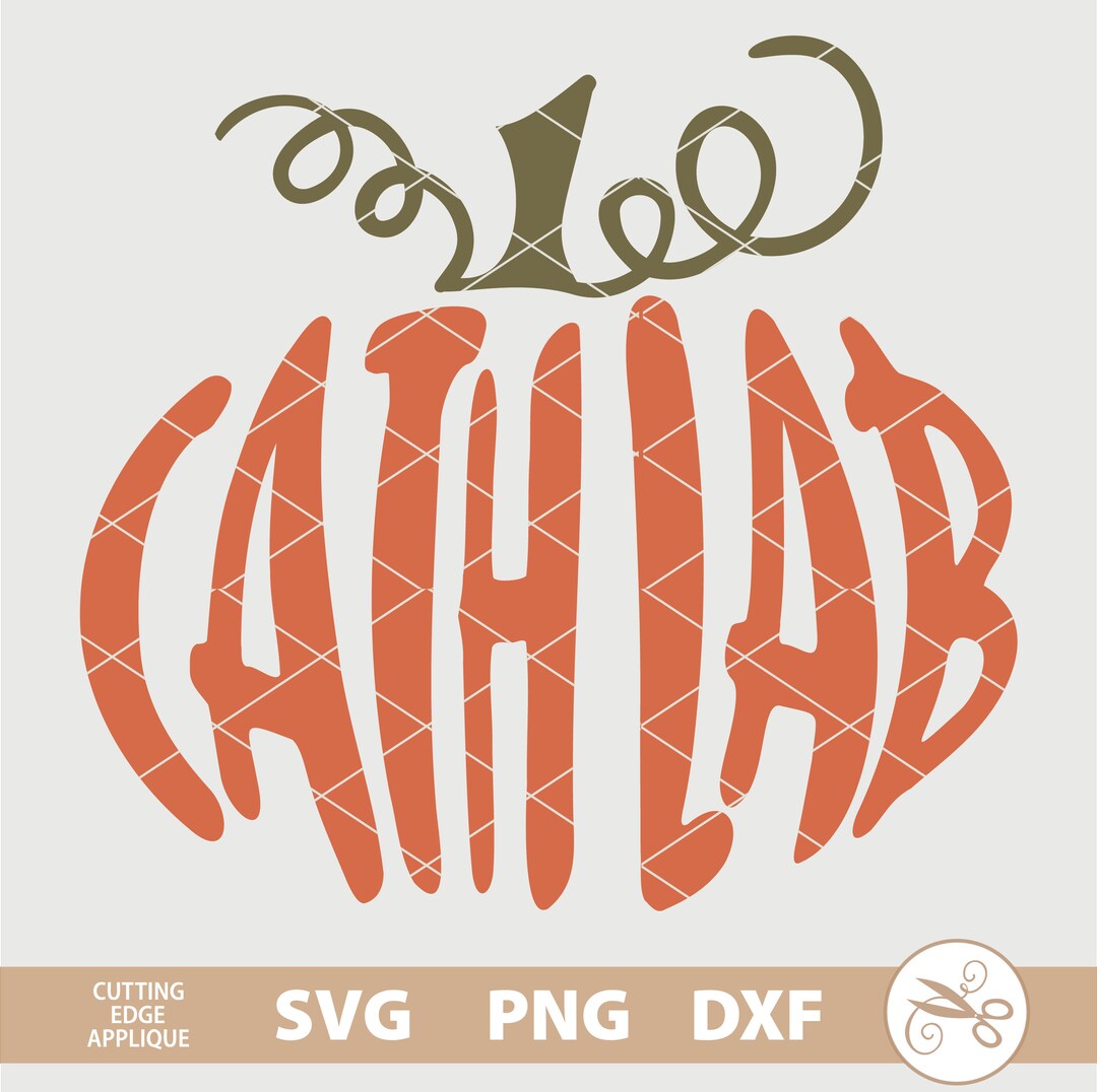 Cardiac Cath Lab Pumpkin Svg, Cardiac Svg, Catheterization Svg, Autumn ...
