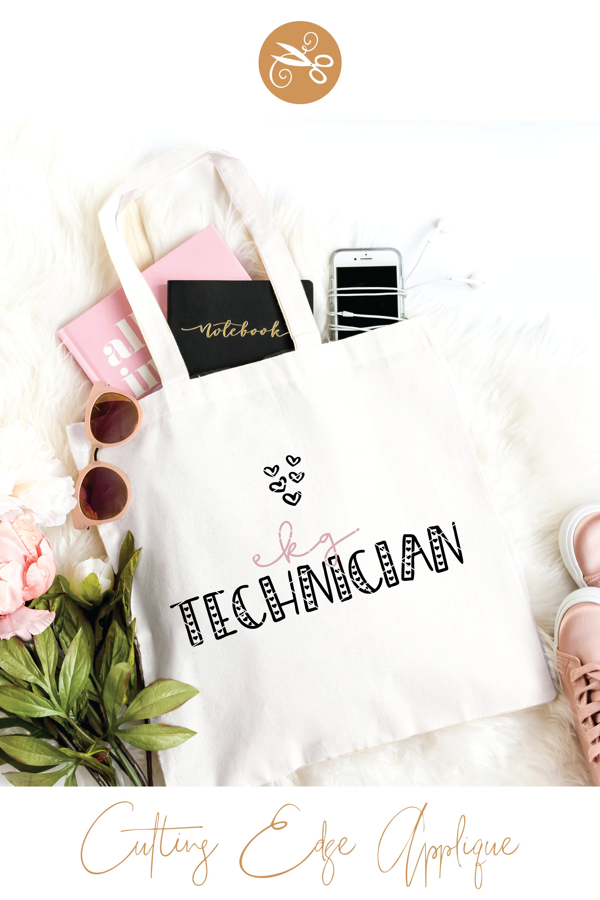 EKG Tech Svg & Clip Art Telemetry Tech EKG Technician CET - Etsy