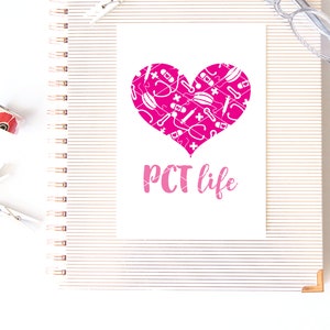 PCT Svg & Clip Art PCT Life Svg Patient Care Technician Scrub Life Dxf ...