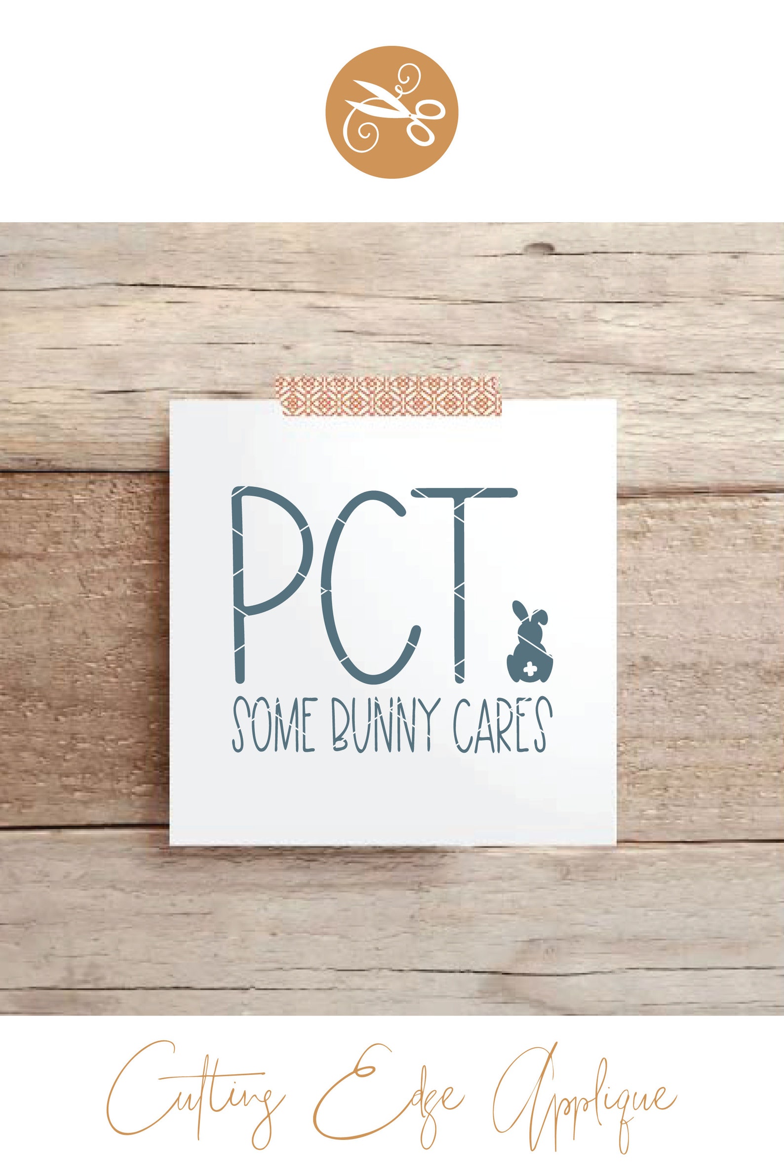 PCT Svg & Clip Art PCT Some Bunny Cares Patient Care | Etsy