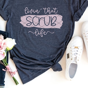 Scrub Life Svg & Clip Art Livin That Scrub Life Nurse Ekg Tech ...