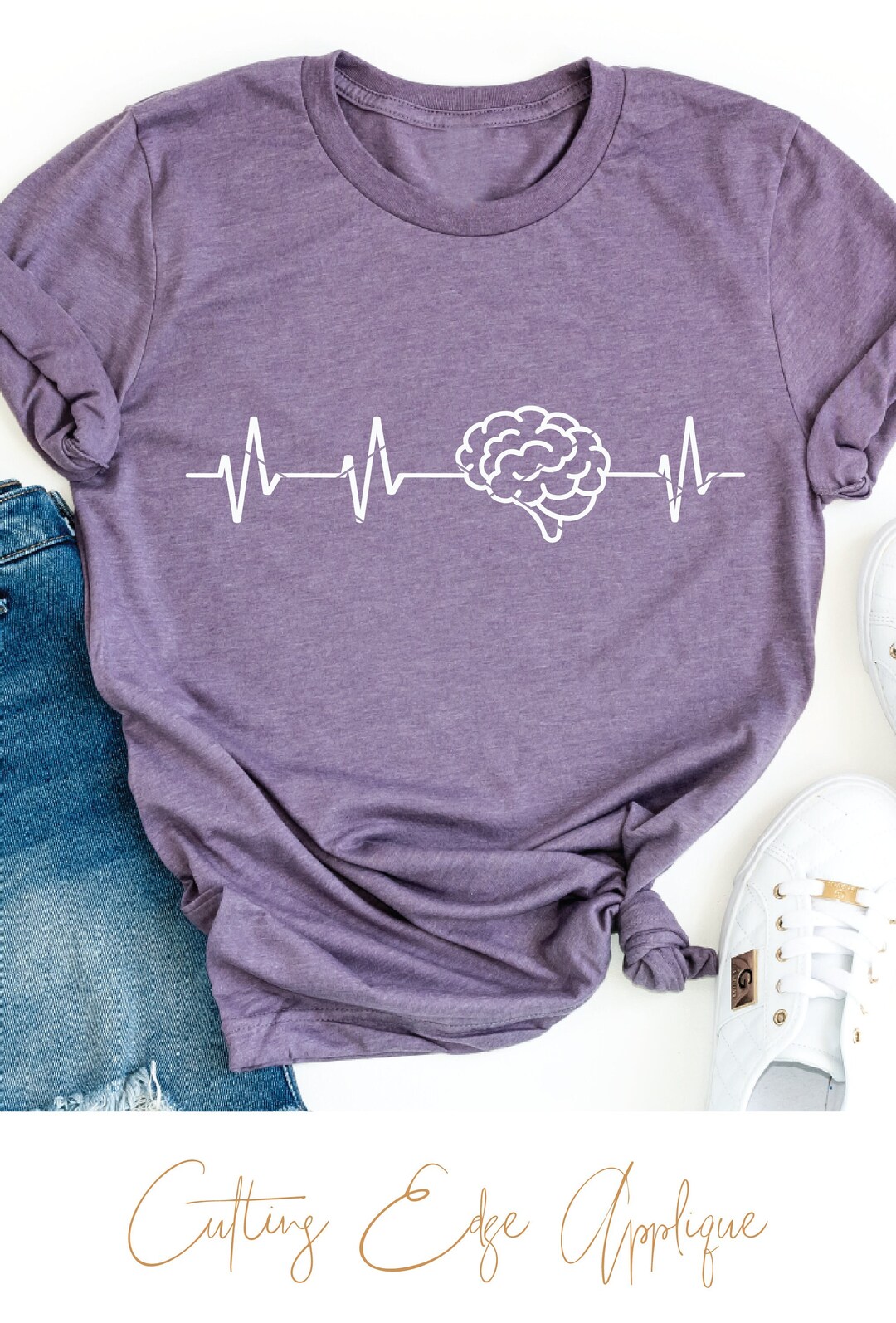 Brain Heartbeat Svg Cut File Neurology Neuro Nurse Stroke Neurologist ...