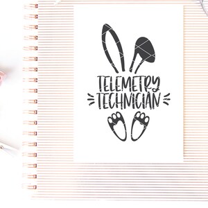 Easter Bunny Telemetry Tech Svg Cut File Technician Cardiac Monitor ...