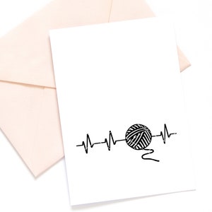 Yarn Heartbeat Svg Cut File Laser File Yarn Ekg Yarn Clip Art Wool ...