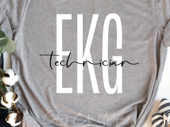 EKG Technician Svg Cut File Tech Cardiology Cardiac Monitor | Etsy