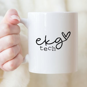 EKG Tech Svg & Clip Art CET Electrocardiogram Technician Hand Lettered ...