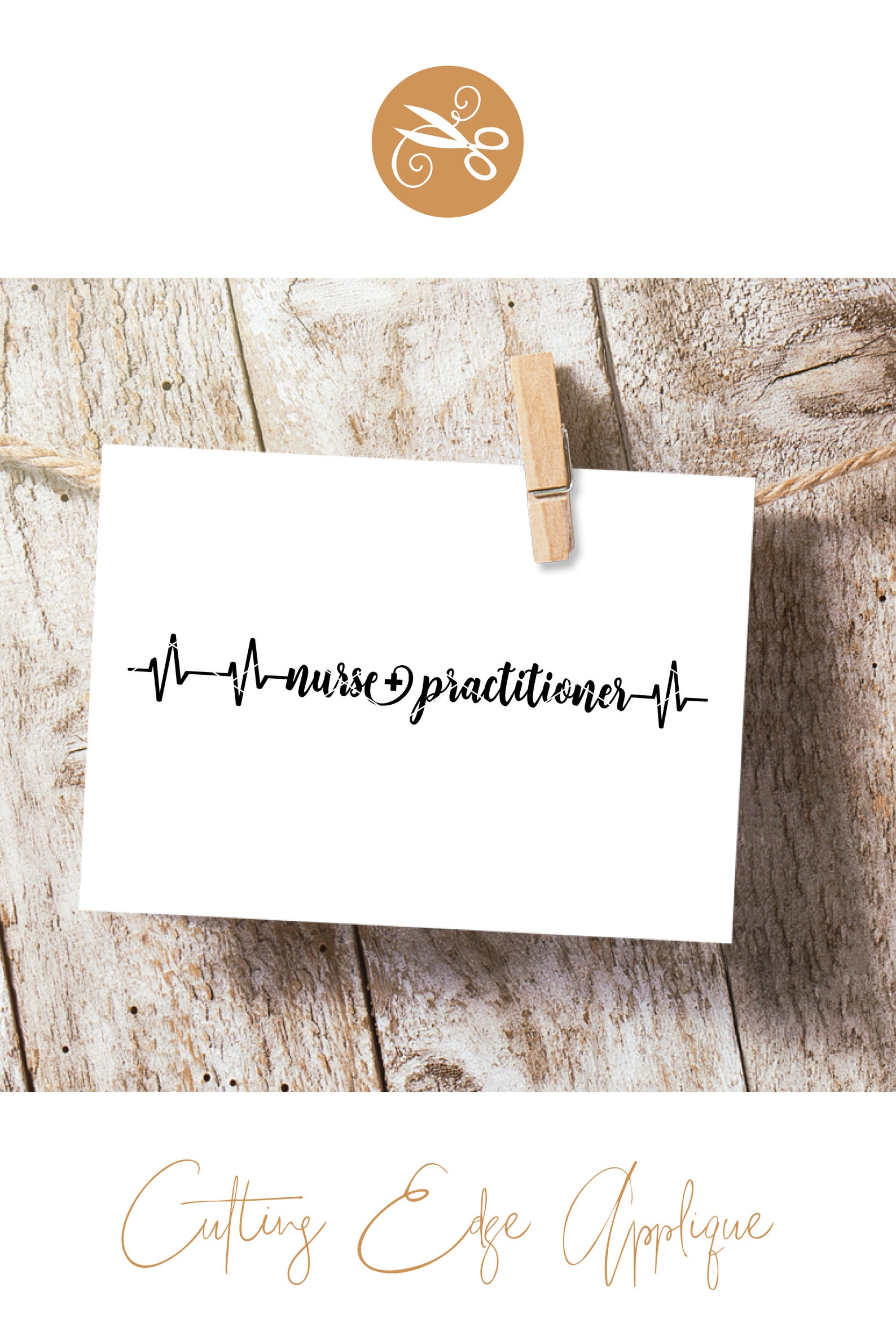 NP Heartbeat Svg & Clip Art Nurse Practitioner Svg Advanced | Etsy