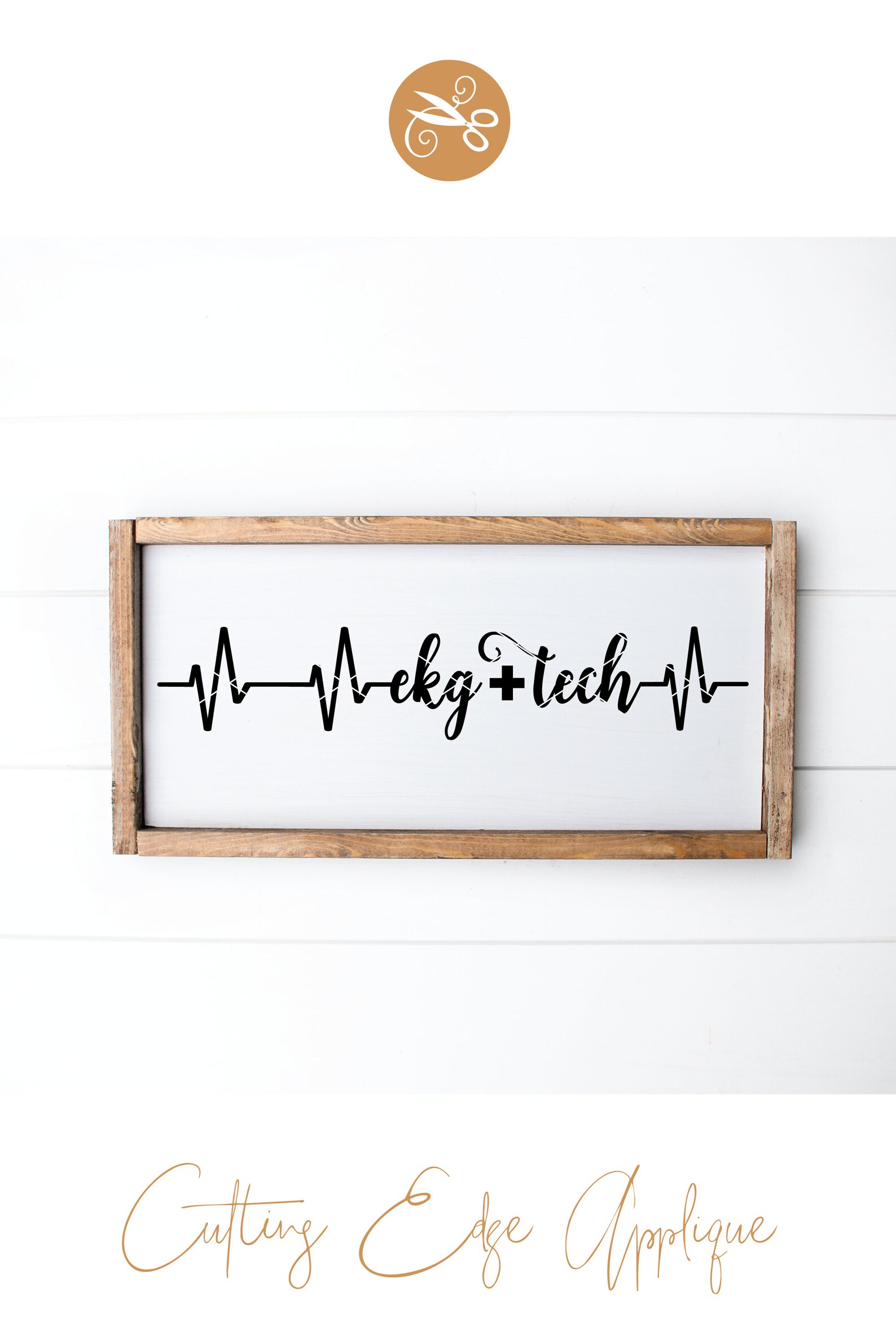 EKG Tech Heartbeat Svg & Clip Art Telemetry Tech EKG - Etsy