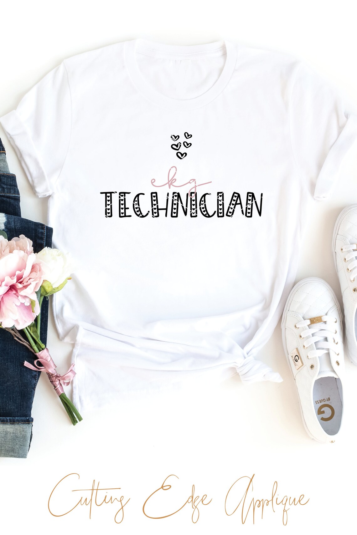 EKG Tech Svg & Clip Art Telemetry Tech EKG Technician CET | Etsy