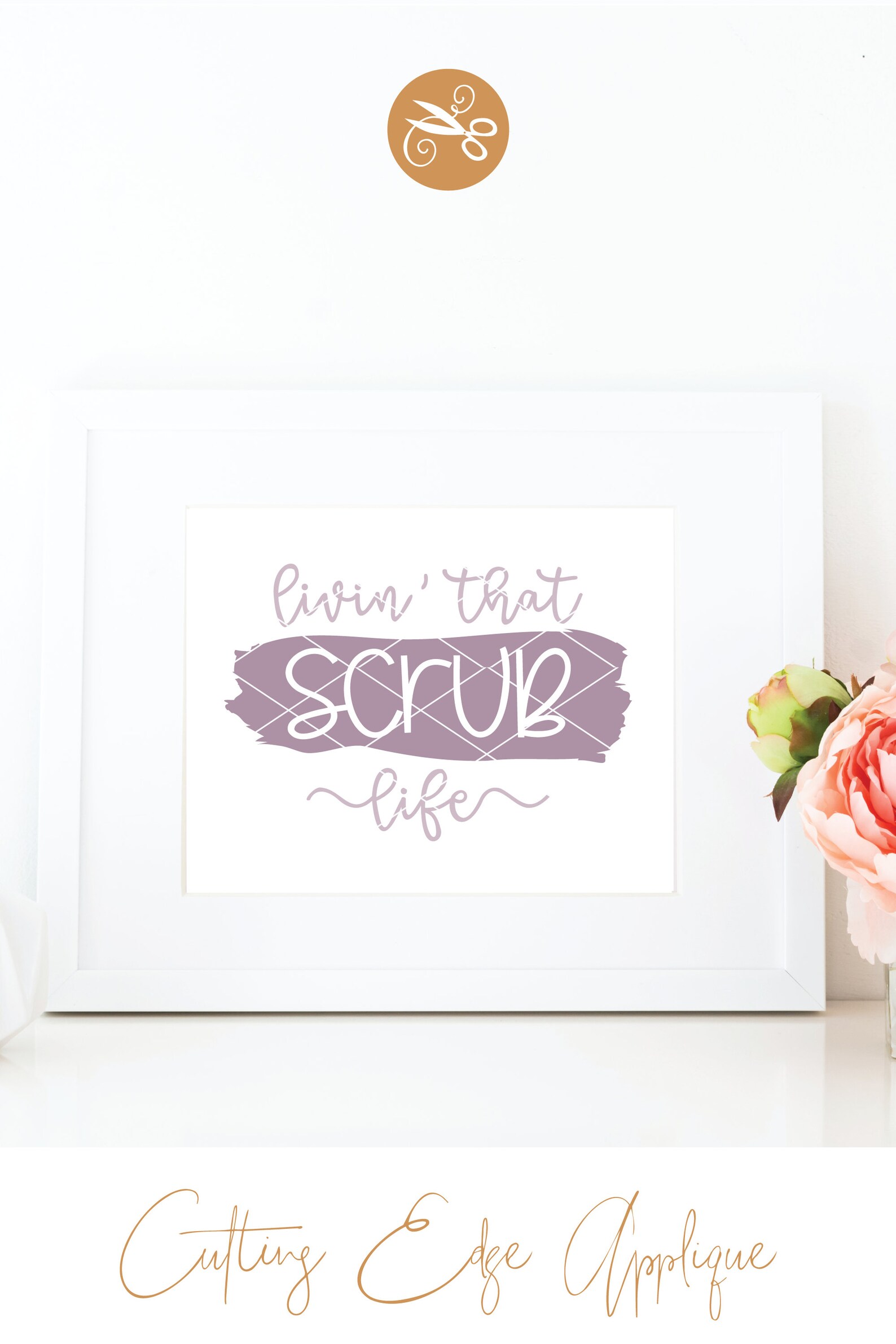 Scrub Life Svg & Clip Art Livin That Scrub Life Nurse Ekg Tech ...