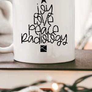 Christmas Radiology Tree Svg Cut File Xmas Joy Love Peace Xmas Holiday ...