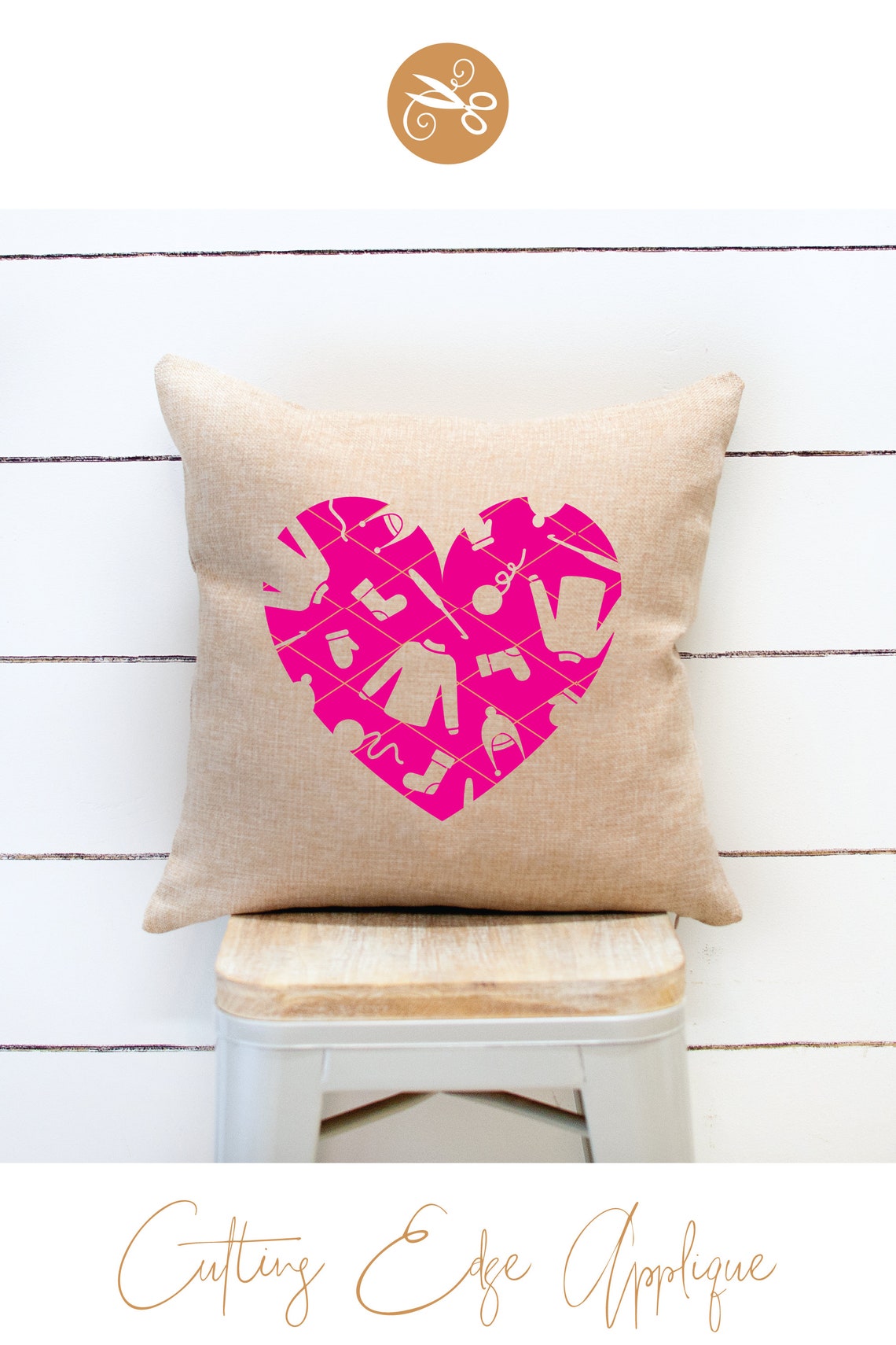 Crochet Heart svg & clip art yarn svg crochet printable love | Etsy