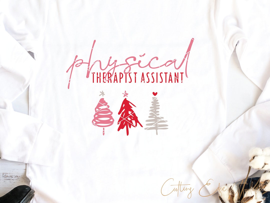 Christmas Physical Therapist Assistant Svg Cut File PTA Xmas Holiday ...
