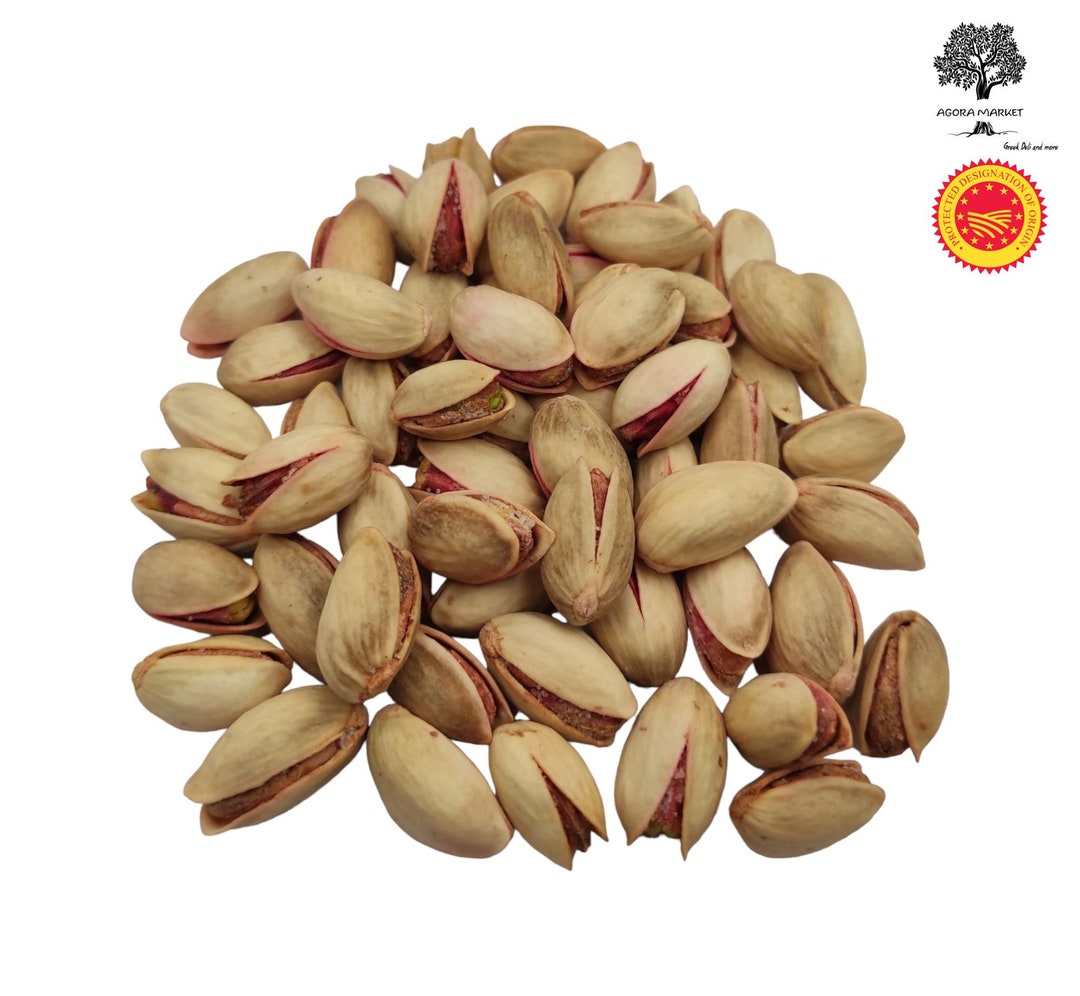 Greek Aegina Pistachio Nuts Salted & Roasted in Shell - PDO Product ...