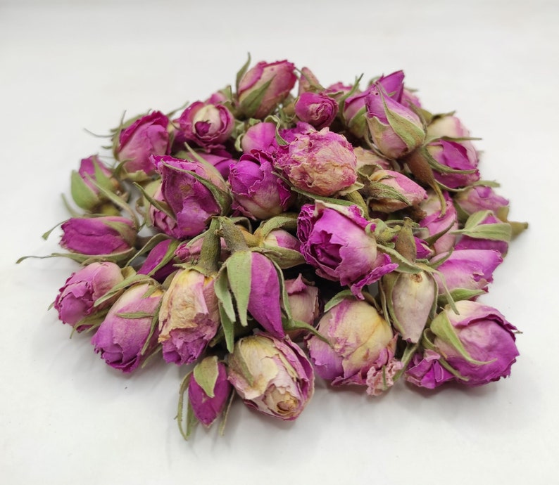 Dried Damask Rose Buds Edible 220 Grams (7.8 Oz) Rosa × Damascena - Etsy
