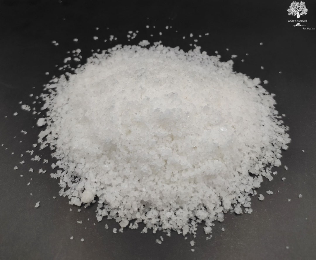 Greek Natural Flower of Salt 220 Grams (7.8 Oz) Fleur De Sel Premium ...