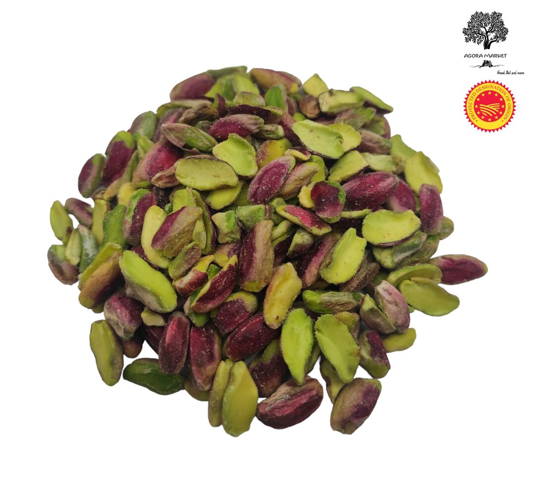 Greek Aegina Pistachio Nuts Kernels Unsalted & Unroasted 25g(0.9oz) - 1 ...