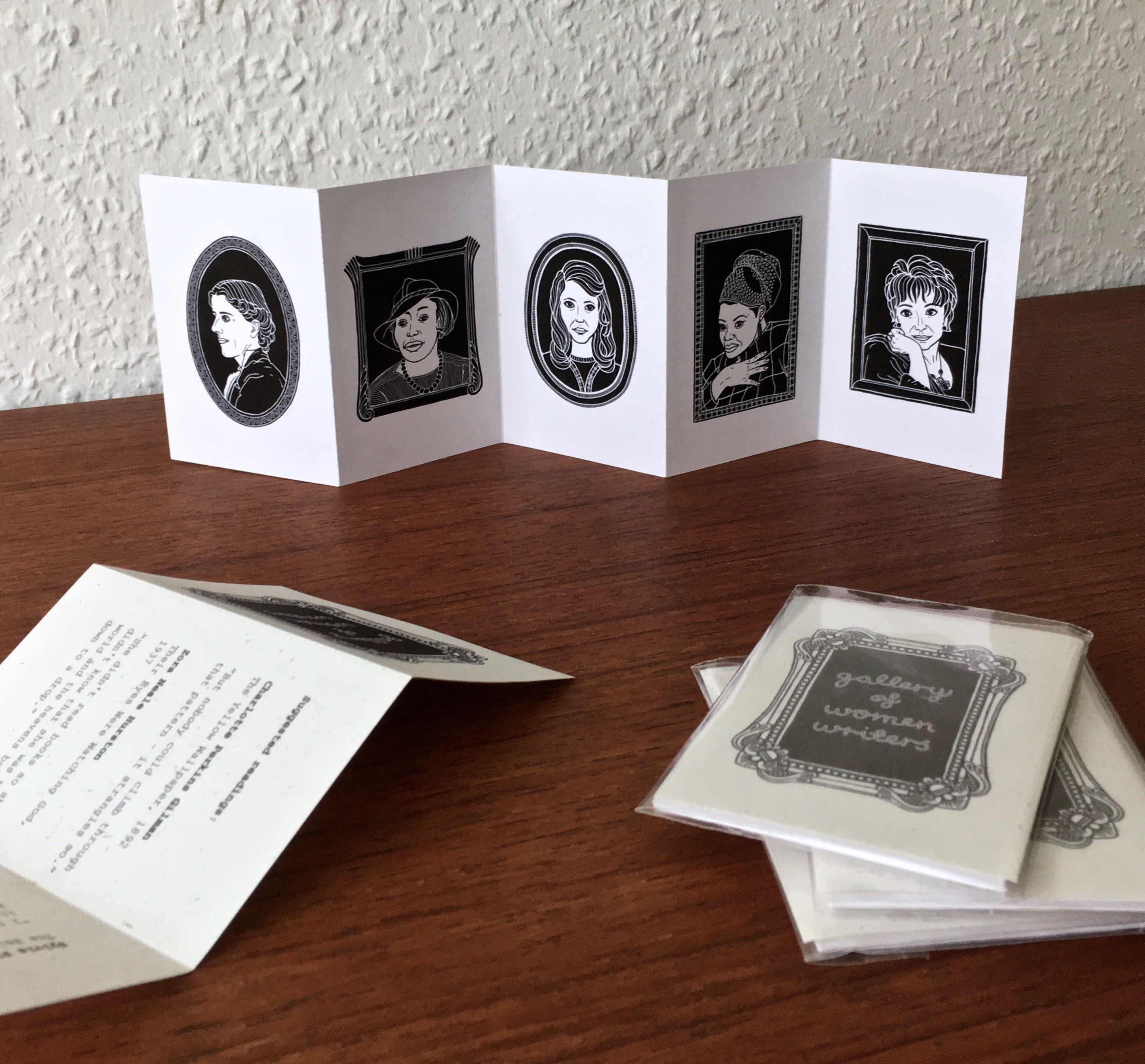 Women Writers Gallery - Mini Accordion Zine - Etsy