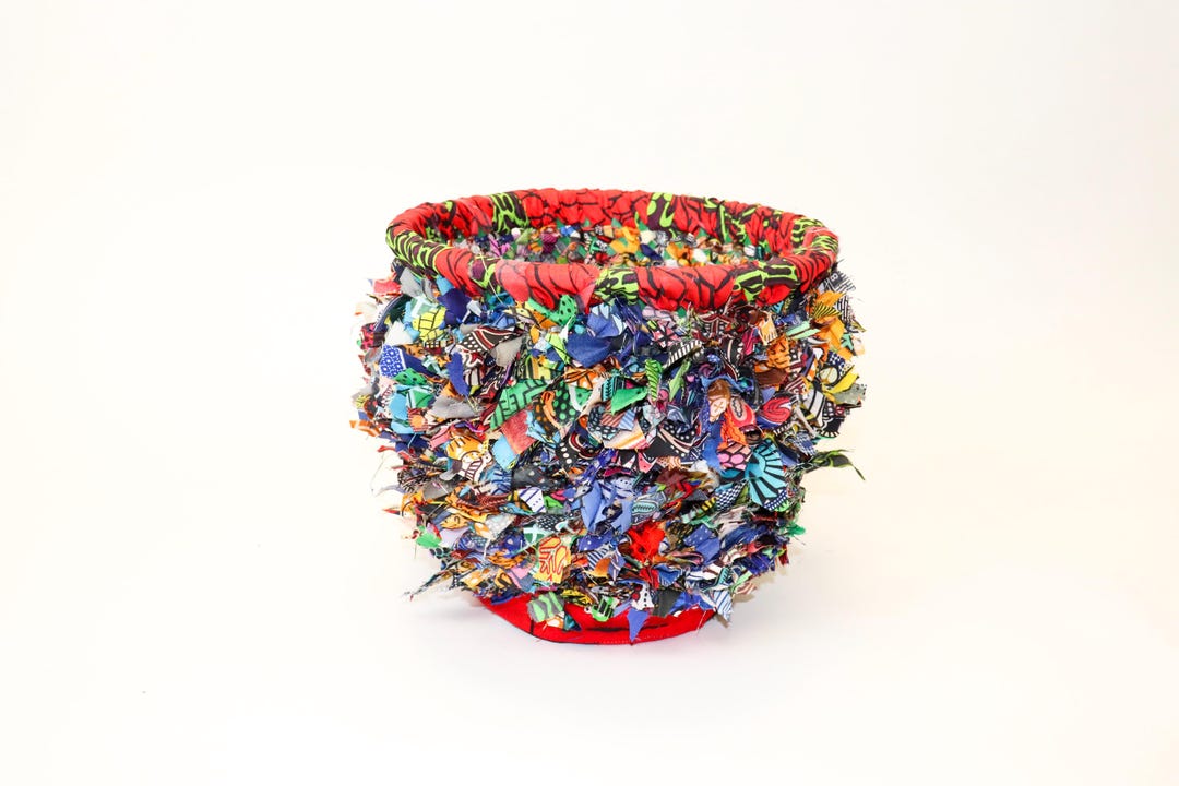 African Fabric Trash Can - Etsy