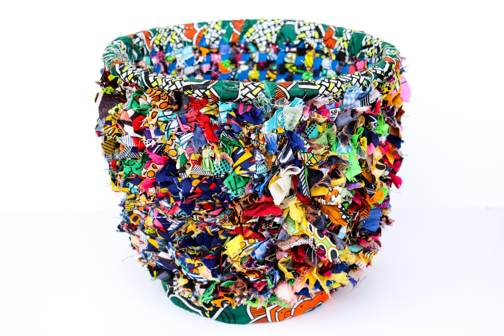 African Fabric Trash Can - Etsy