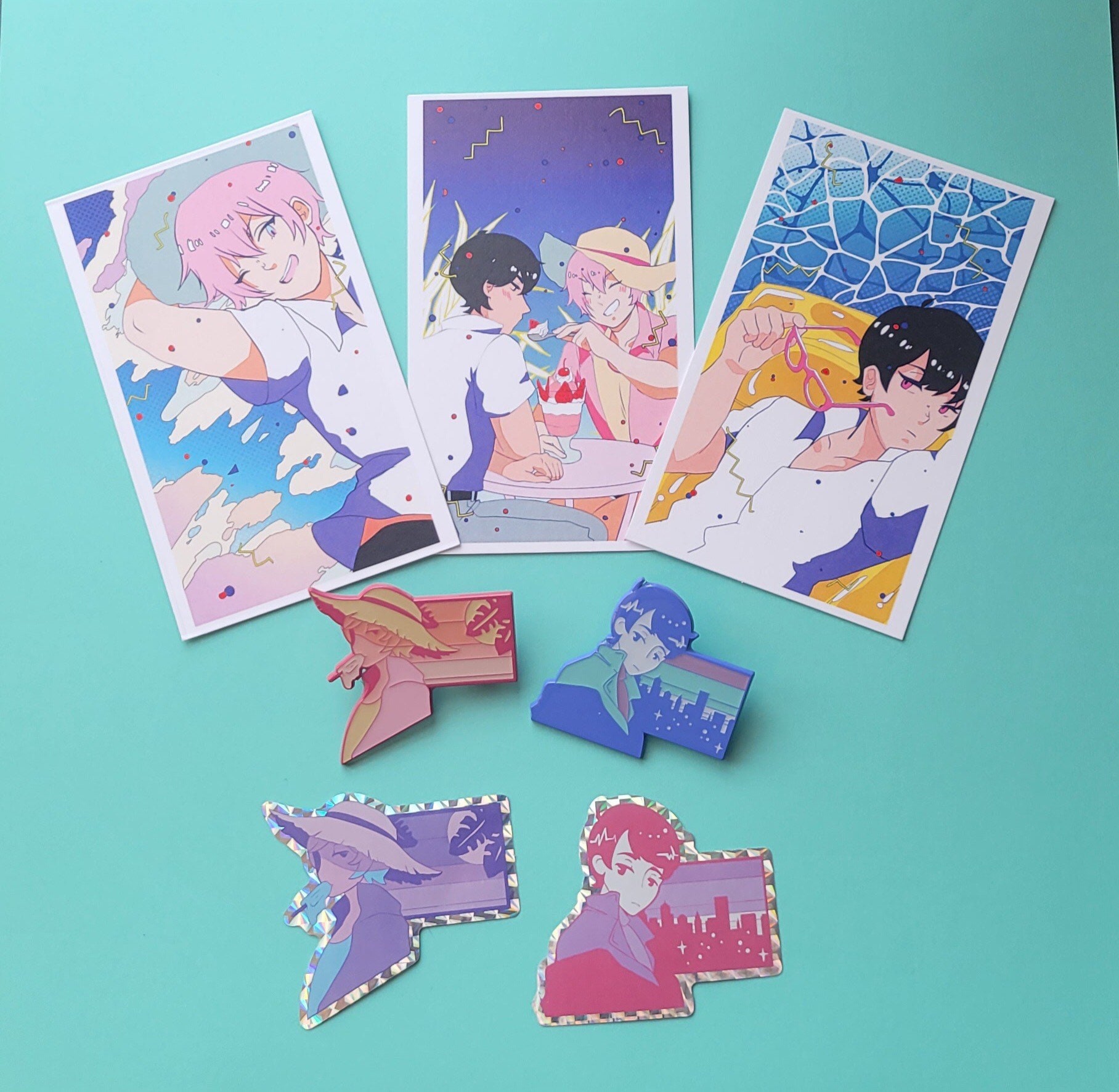 Future Funk Soft Enamel Pins - Nostalgic for Summer - Etsy