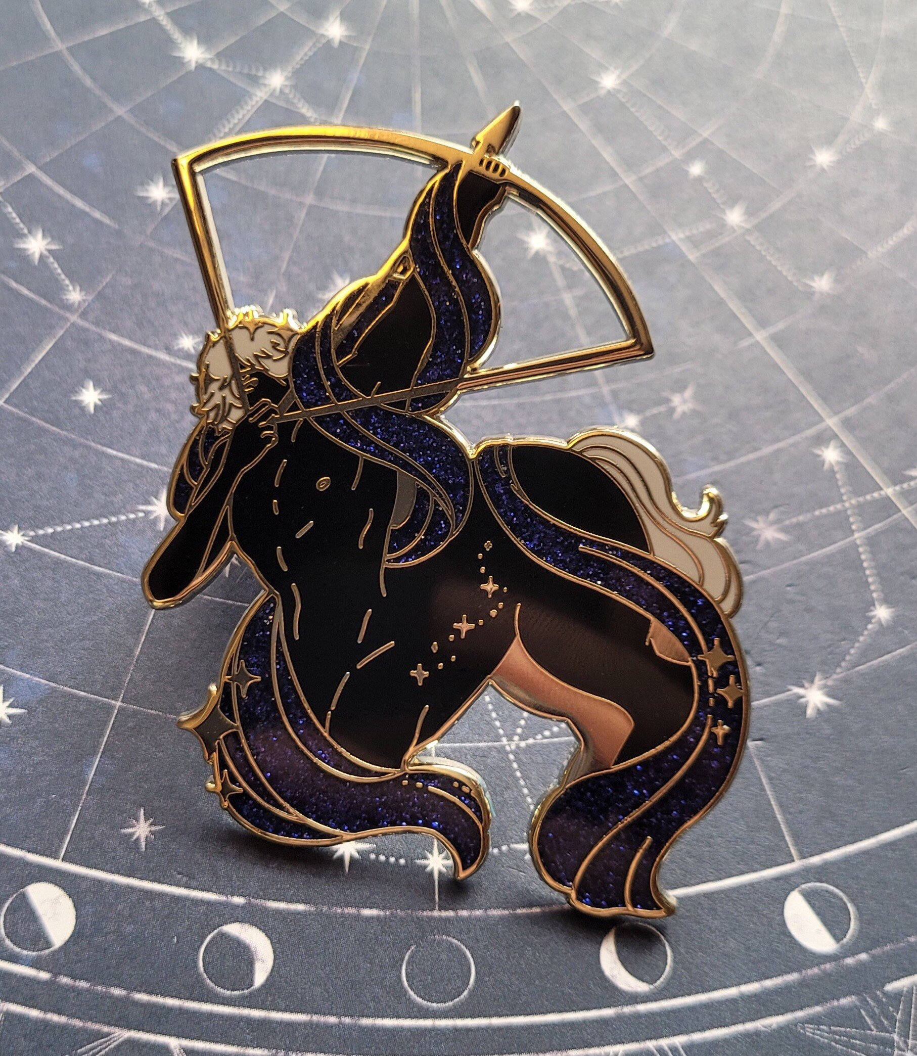 Sagittarius Zodiac Boy Enamel Pin | Etsy
