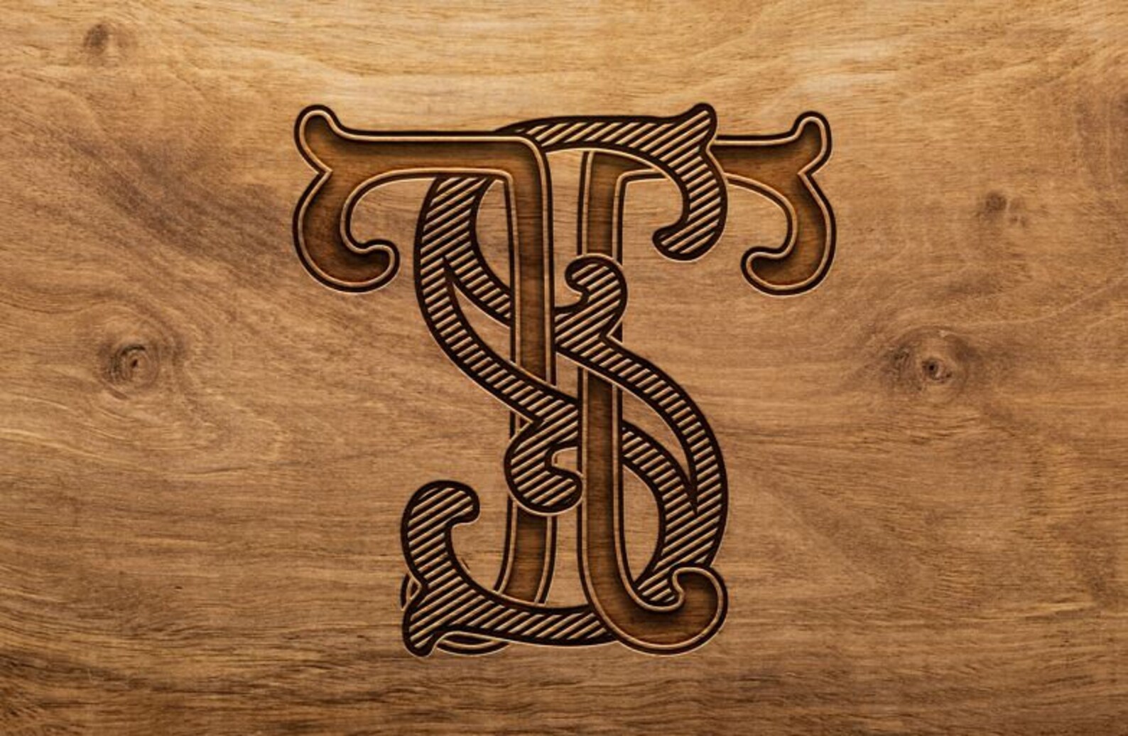 S T Intertwined Monogram .eps, .svg, .pdf, .png Digital Download Use on ...