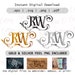 RW Initials Monogram DIGITAL DOWNLOAD - Vector File, Gold, and Silver ...