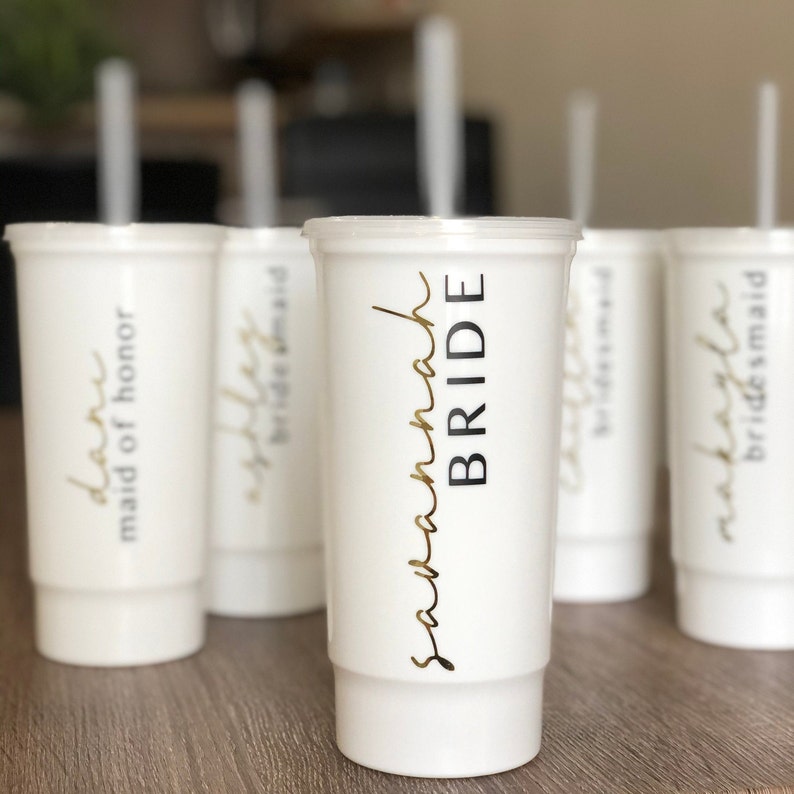 Personalized Bachelorette Cups Plastic Party Cups With Lid - Etsy