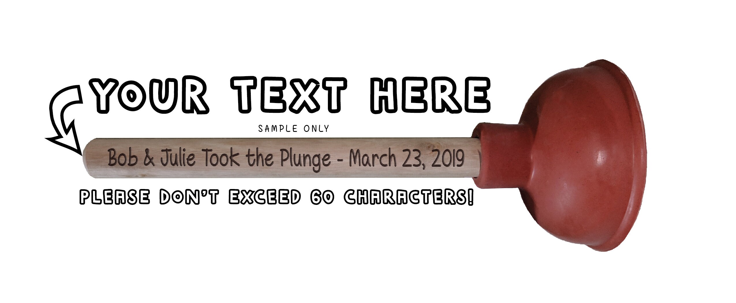 Funny Personalized Custom Small Drain Plunger for Any Occasion - Etsy