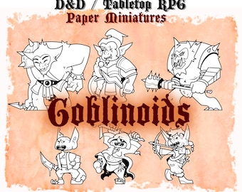 Rpg Paper Miniatures - Etsy