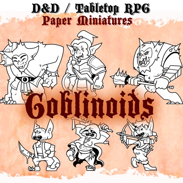 Rpg Paper Miniatures - Etsy