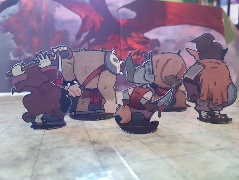 D&d/tabletop RPG Paper Miniatures, Goblinoids Set, DIGITAL FILE Pdf - Etsy