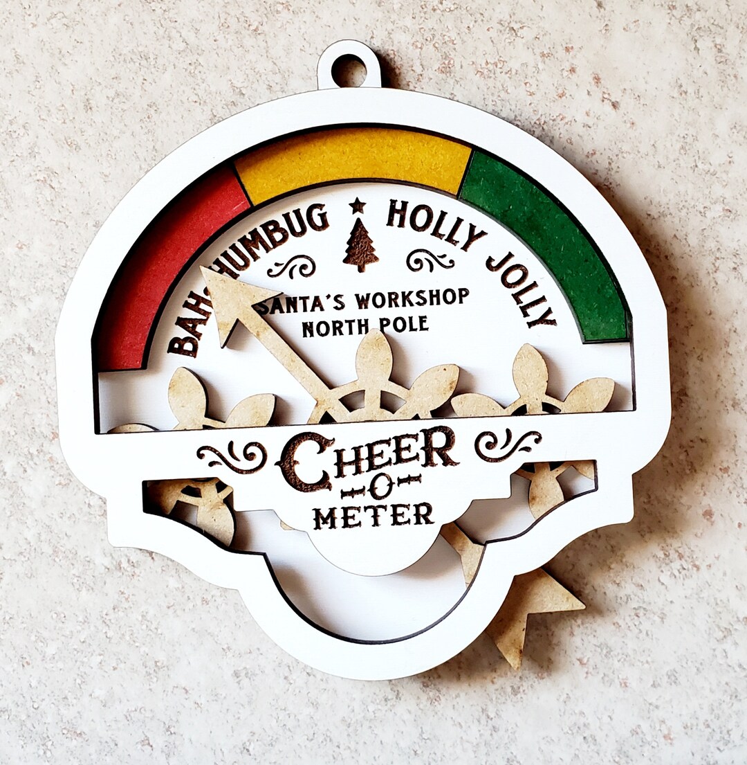 Custom Ornament: Cheer-o-meter 2023 Ornament TWO VERSIONS - Etsy