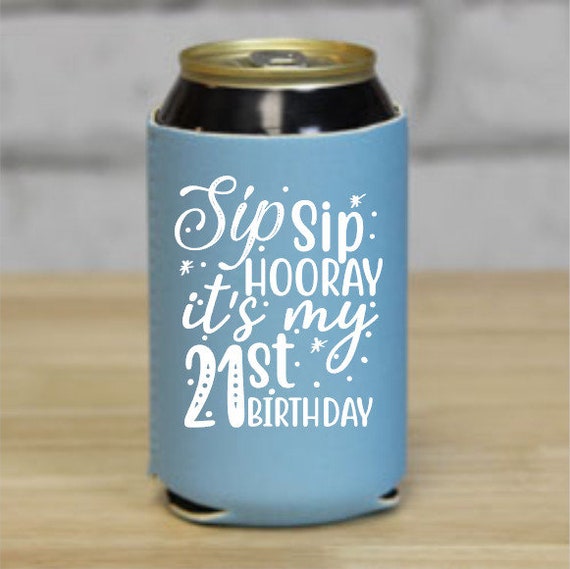 Skinny & Standard Neoprene Can Coolers sip Sip Hooray | Etsy