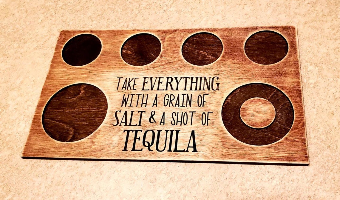 SVG Digital Download Tequila Shot Board - Laser File - Etsy