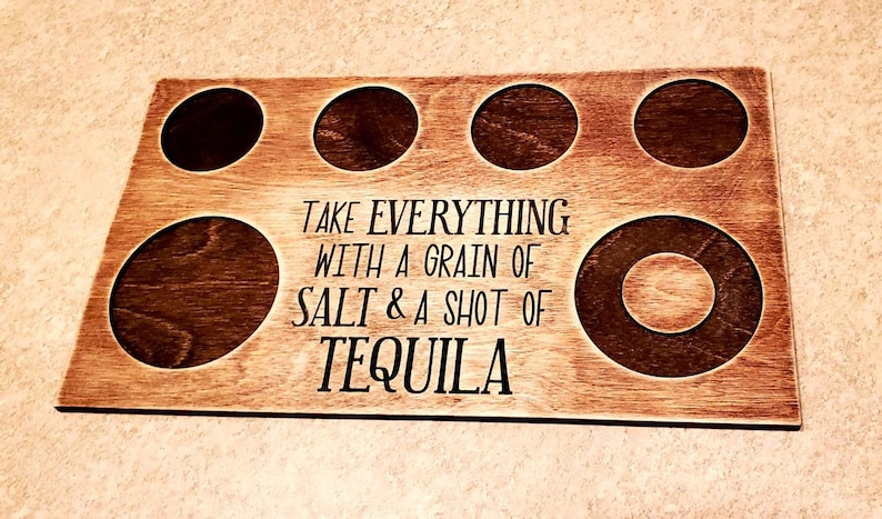 SVG Digital Download Tequila Shot Board - Laser File - Etsy