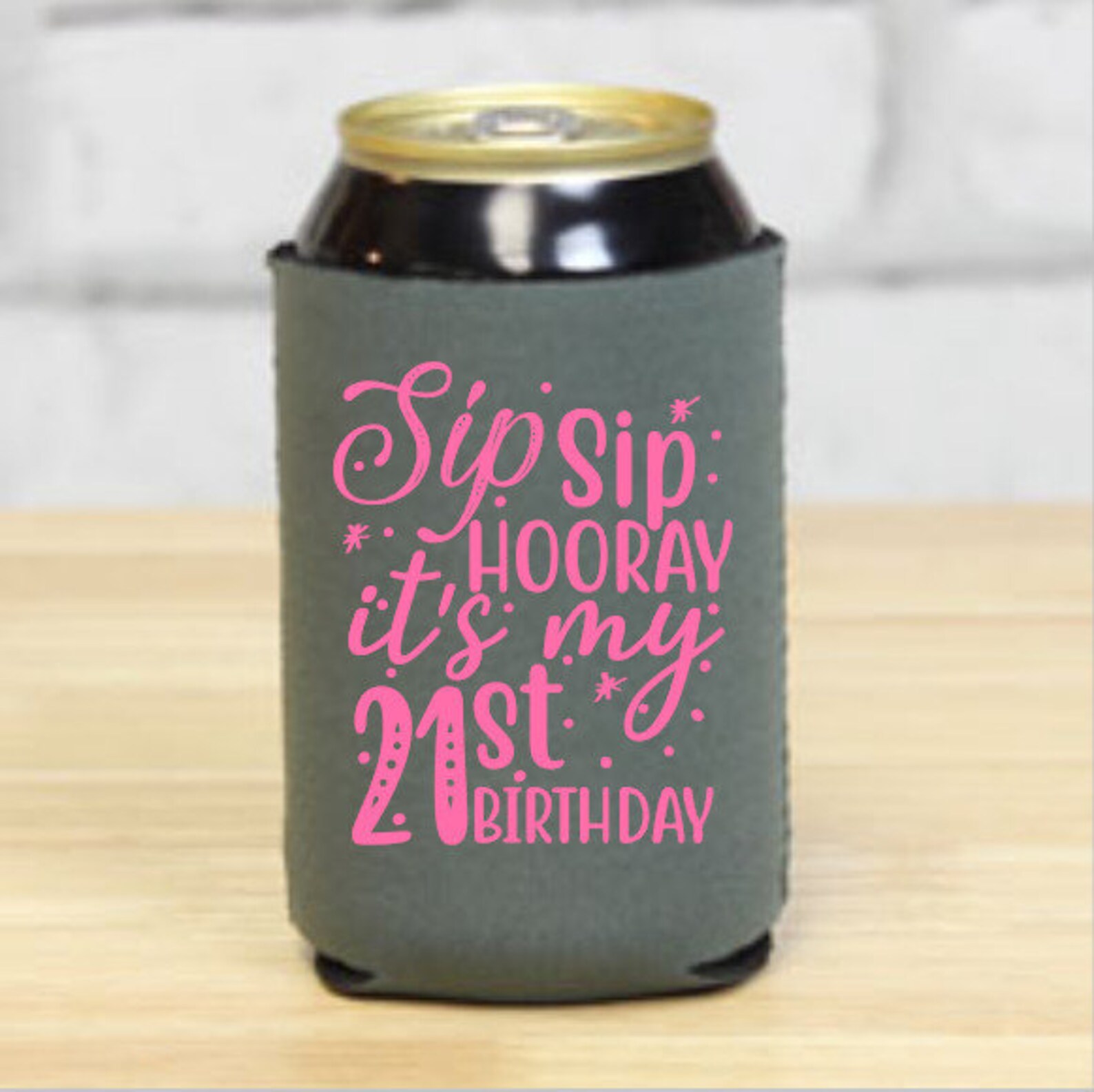 Skinny & Standard Neoprene Can Coolers sip Sip Hooray - Etsy