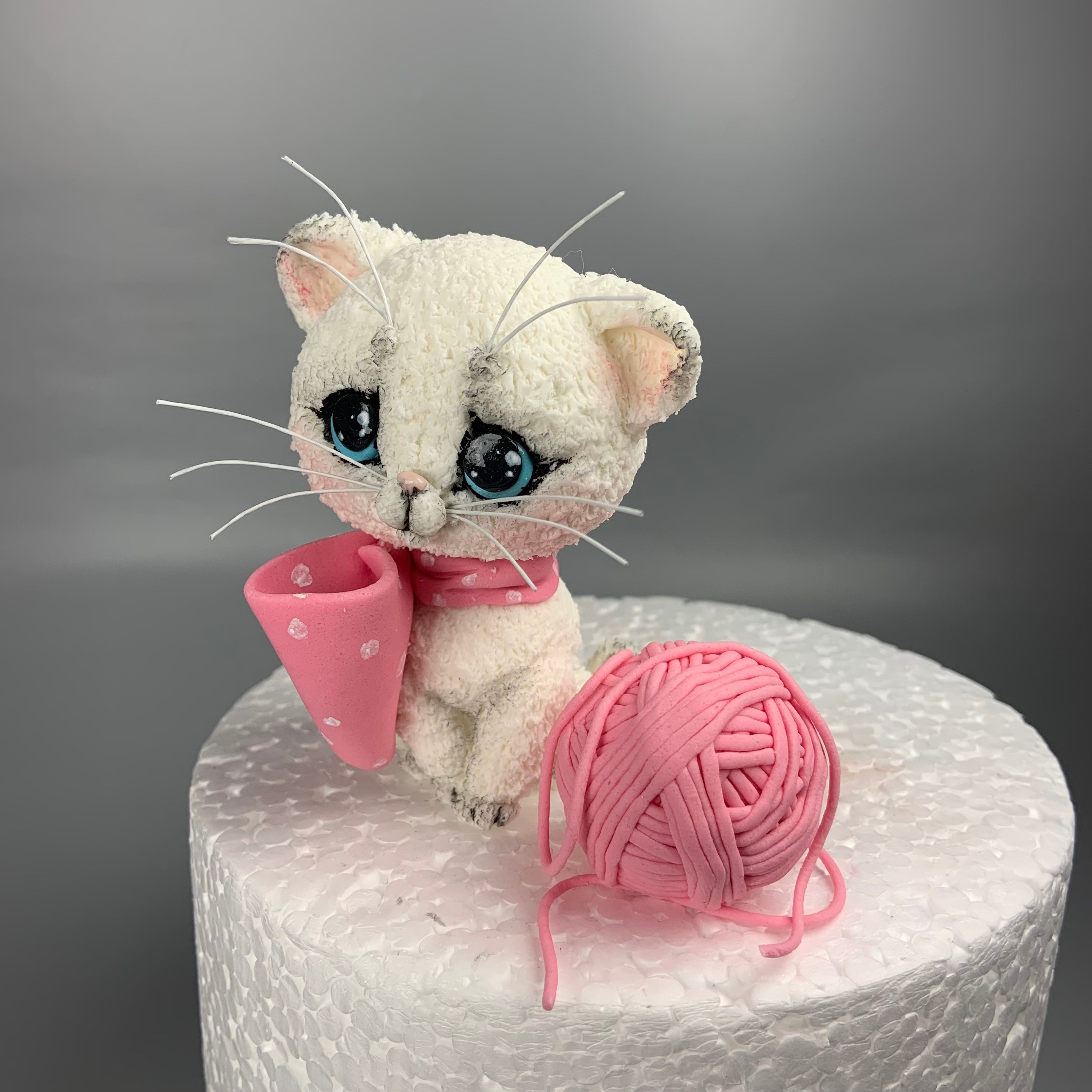 Fondant Kitty-fondant Cat-fondant Cake Topper-cake Decorations-decor ...