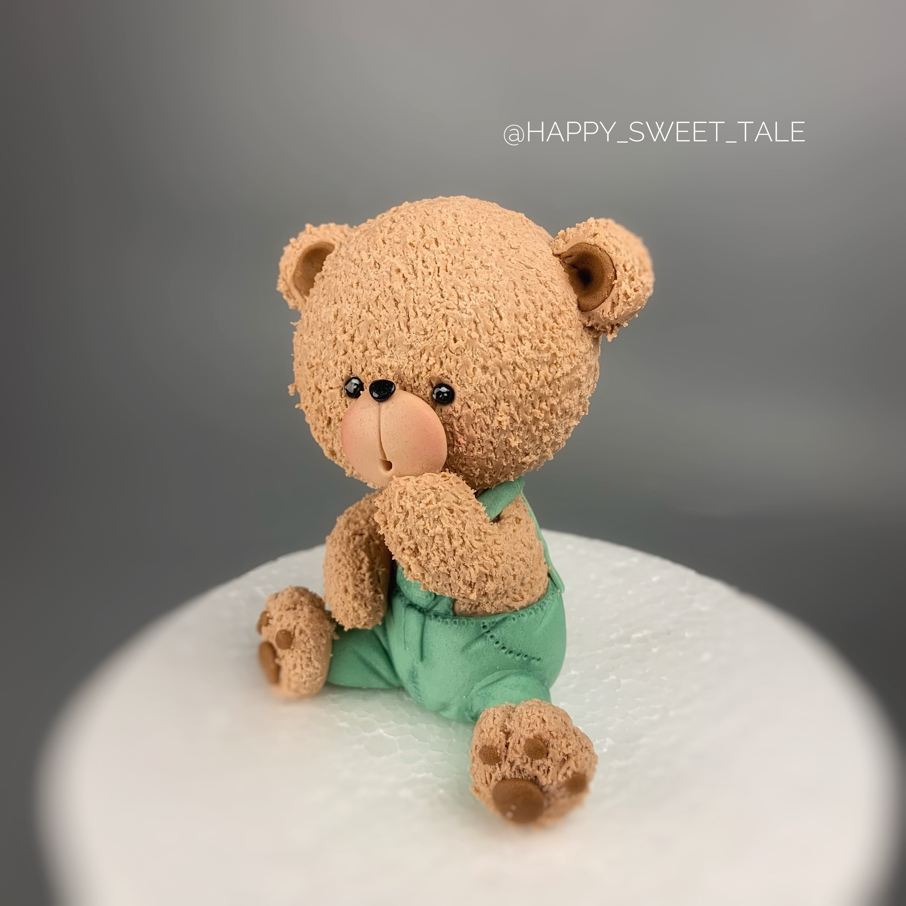 Fondant Teddy Bear Teddybear Fondant Cake Topper Cake - Etsy