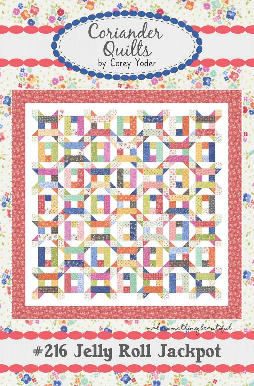 JELLY ROLL JACKPOT Quilt Pattern, Square Quilt, Scrappy Quilt, Designed ...