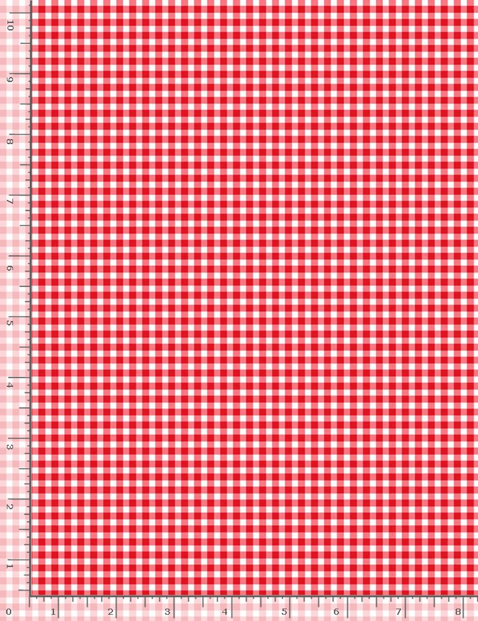 Red GINGHAM Timeless Treasures One in A Melon Diane - Etsy