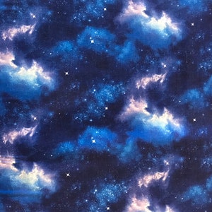 Royal Night Sky, in Space, Elizabeths Studio, 100% Cotton Fabric, # 583 ...