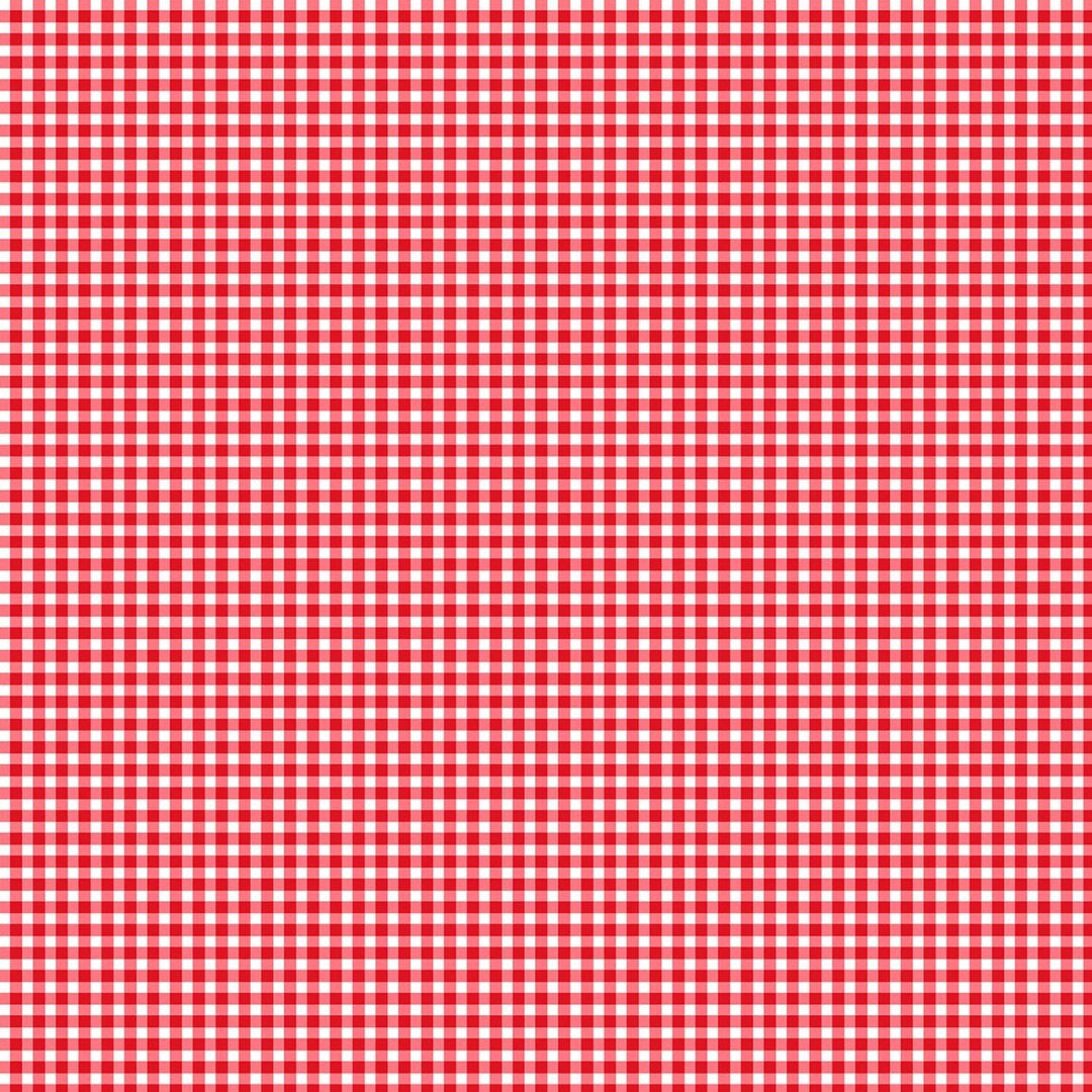 Red GINGHAM, Timeless Treasures, One in A Melon, Diane Mcgregor, 100% ...