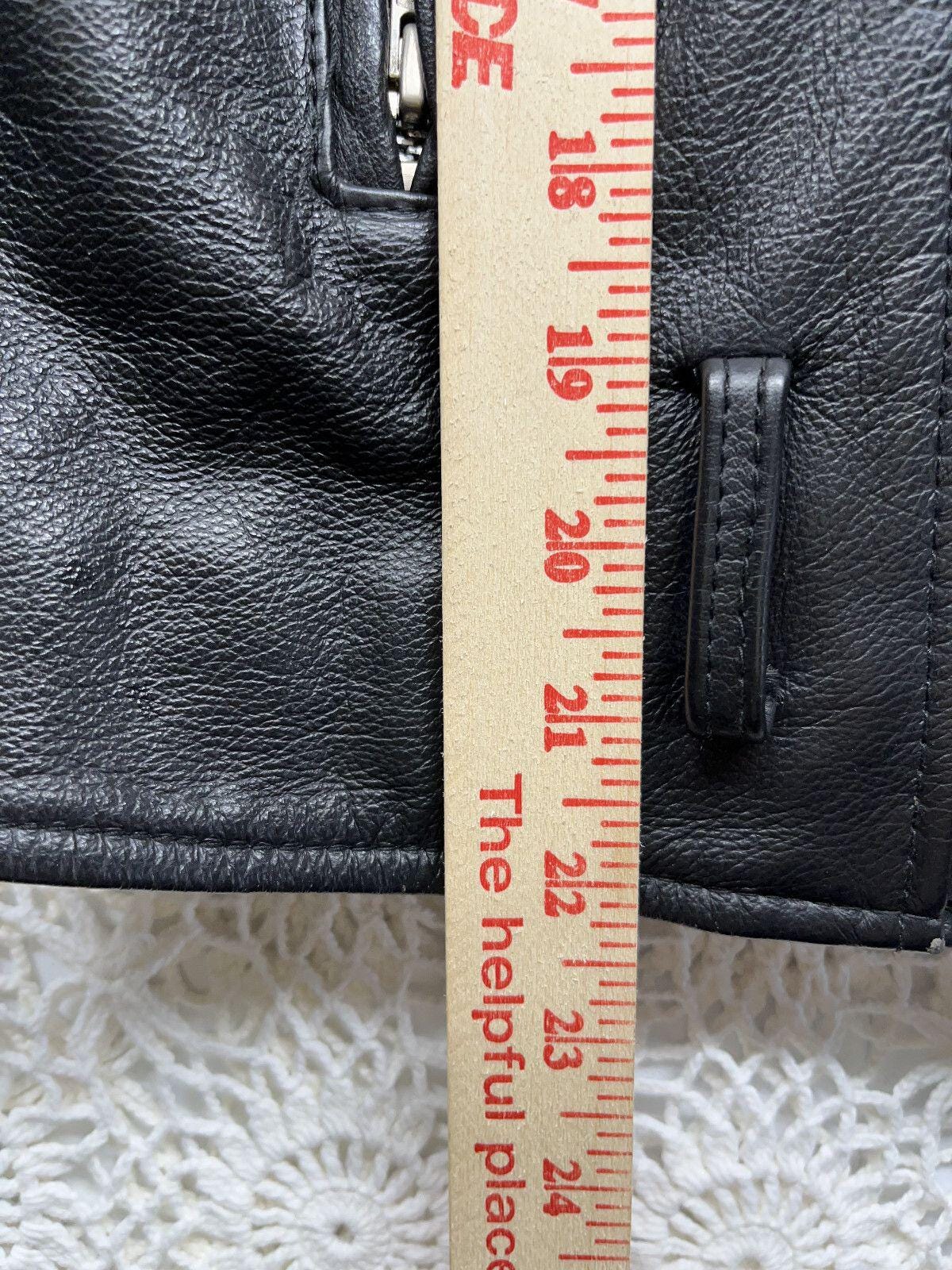 Vintage KC Collections Black Moto Leather Biker Jacket 1980s - Etsy