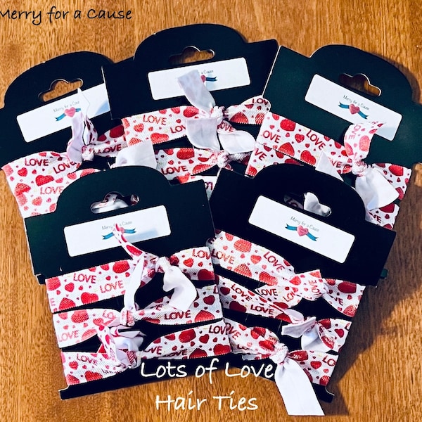 Heart Hair Ties - Etsy