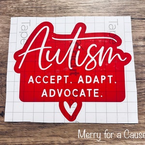 Autism Awareness Vinyl Decal - Etsy