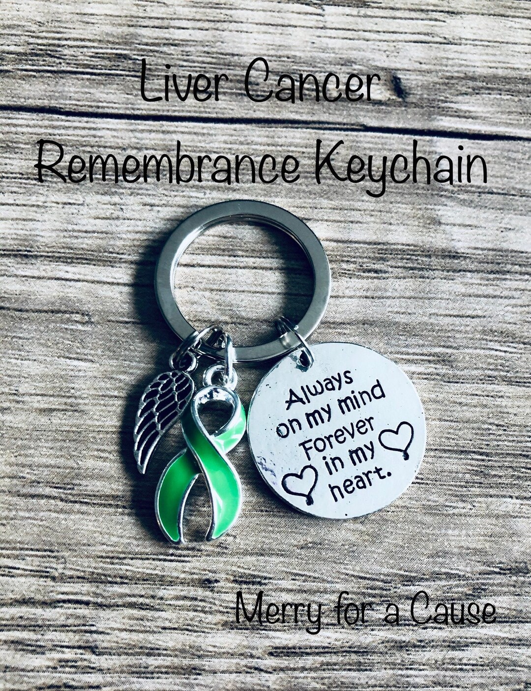 Liver Cancer Remembrance Keychain - Etsy