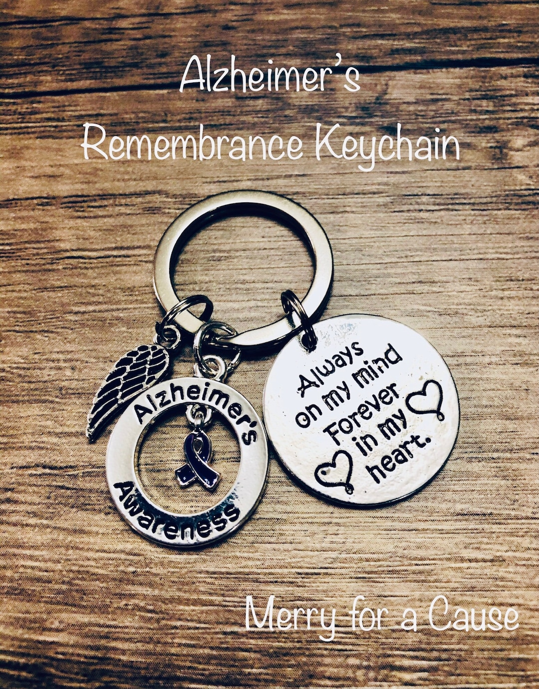 Alzheimer’s Remembrance Keychain - Etsy