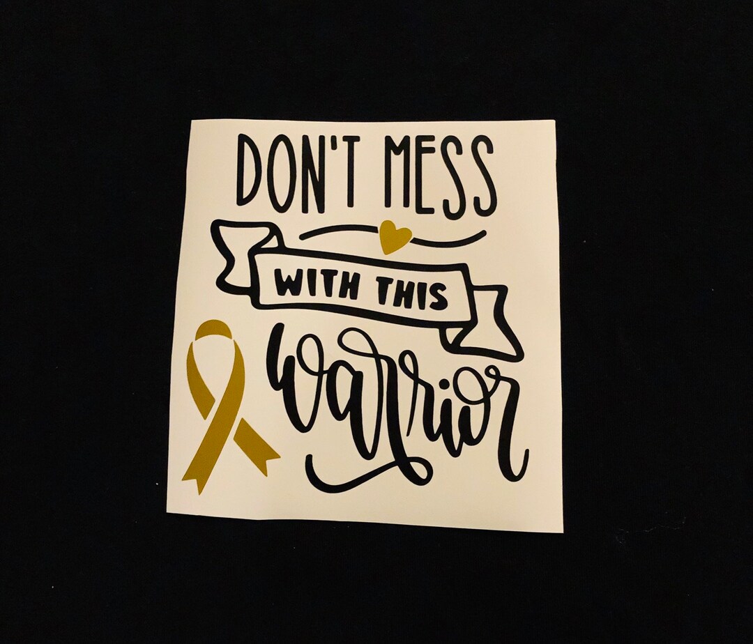 Childhood Cancer Awareness Vinyl Decal - Etsy